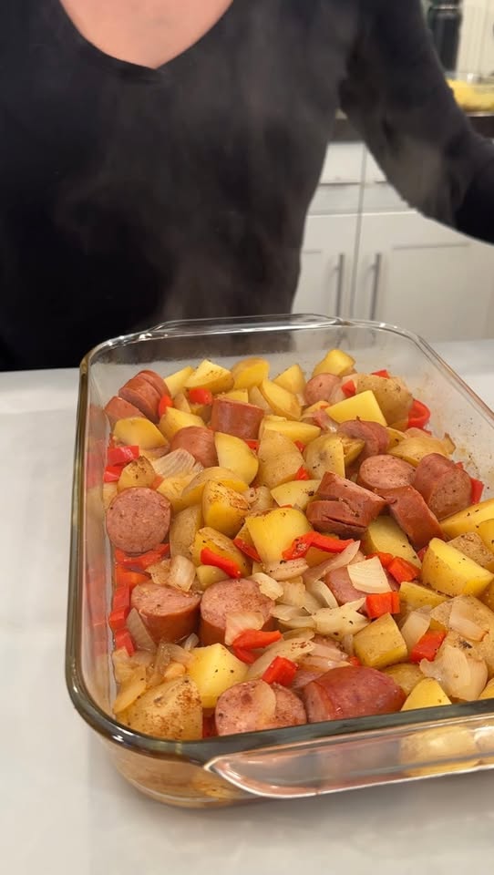 Easy one pan meat and potatoes dinner