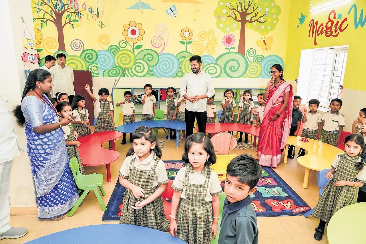 Buoyed by reaction to Telangana public schools, CM Revanth Reddy ...