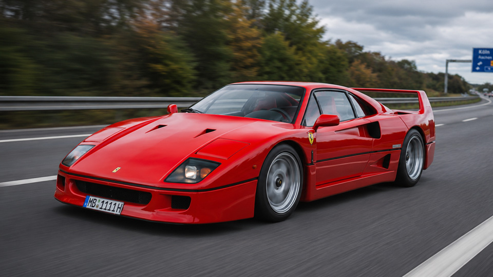 Was passiert bei Highspeed im Ferrari F40?