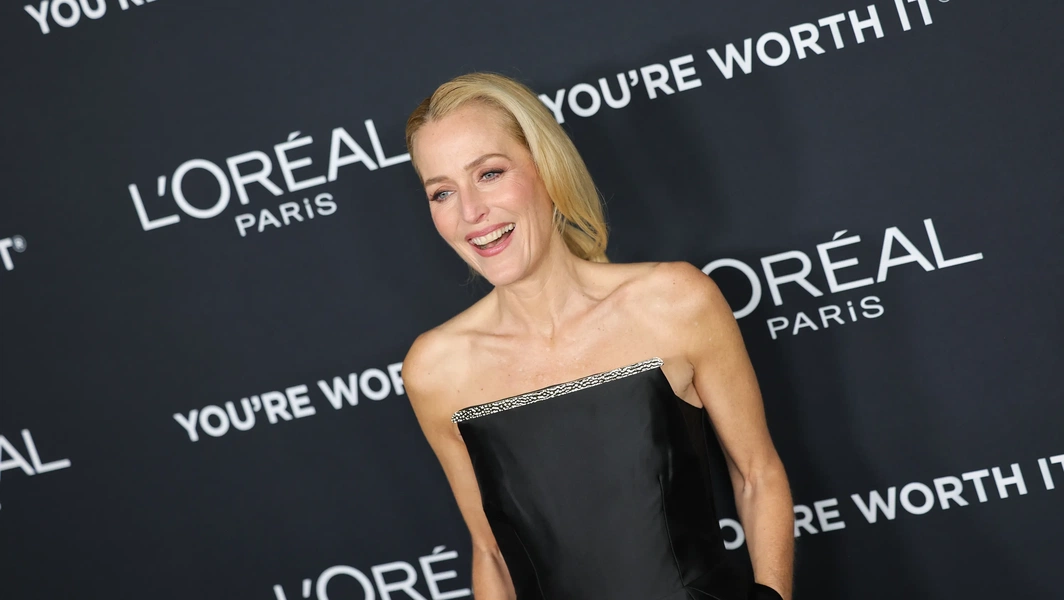 Gillian Anderson and Age Perfect skincare
