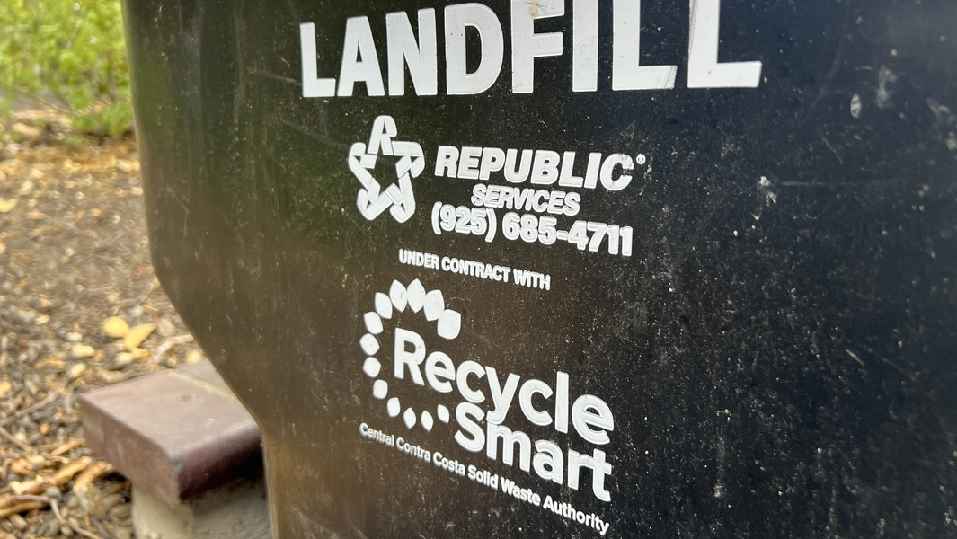 Recycling symbols that signal trash or special disposal