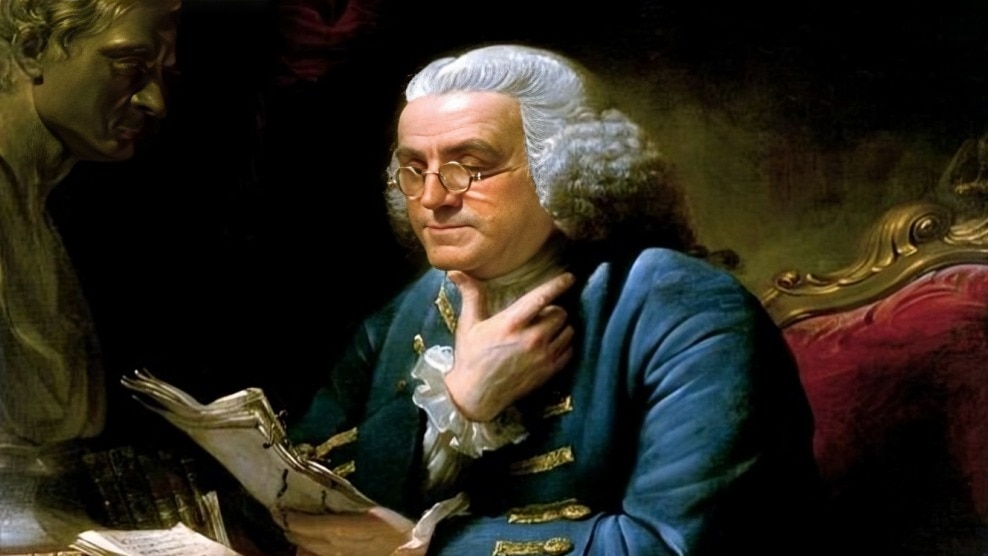 Quote of the day by Benjamin Franklin: Don't throw stones at your ...