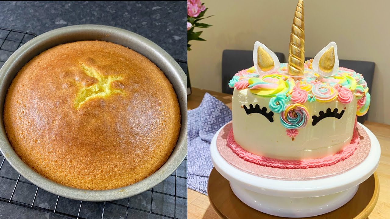Easy birthday cake recipe with an incredibly soft texture