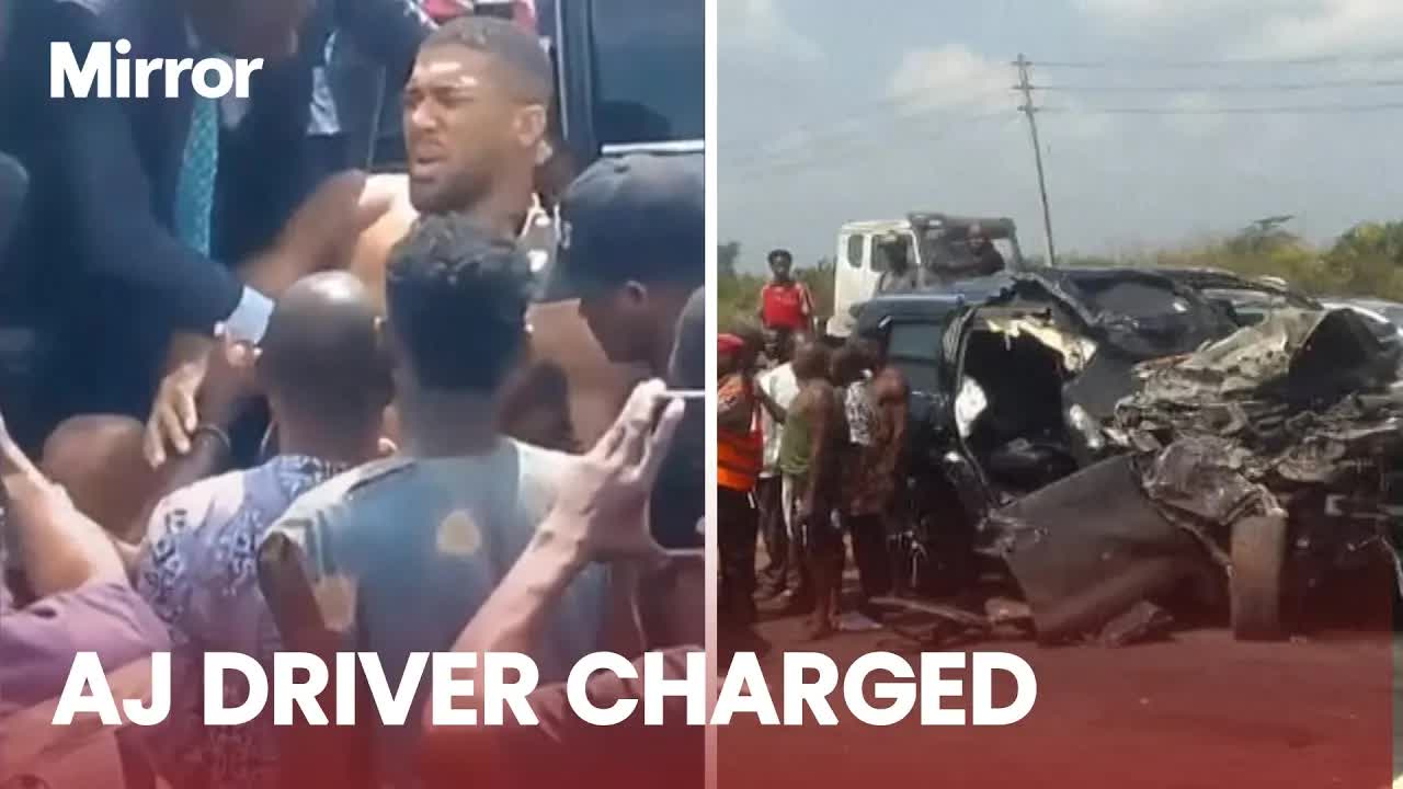 Anthony Joshua's driver charged over crash that killed boxer's two friends