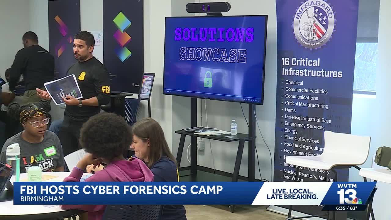Birmingham students learn cyber investigation skills at forensics camp