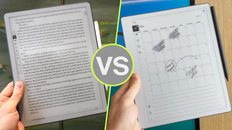 ReMarkable Paper Pure vs. Amazon Kindle Scribe (2026): I tested the ...