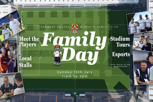 Rovers announce family fun day at Prenton Park next month