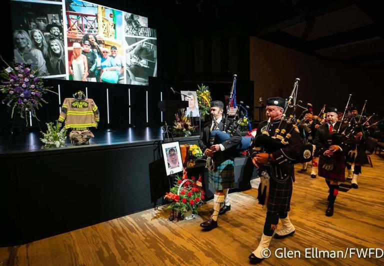 Fort Worth firefighter Todd Brook honored by friends and family at his ...