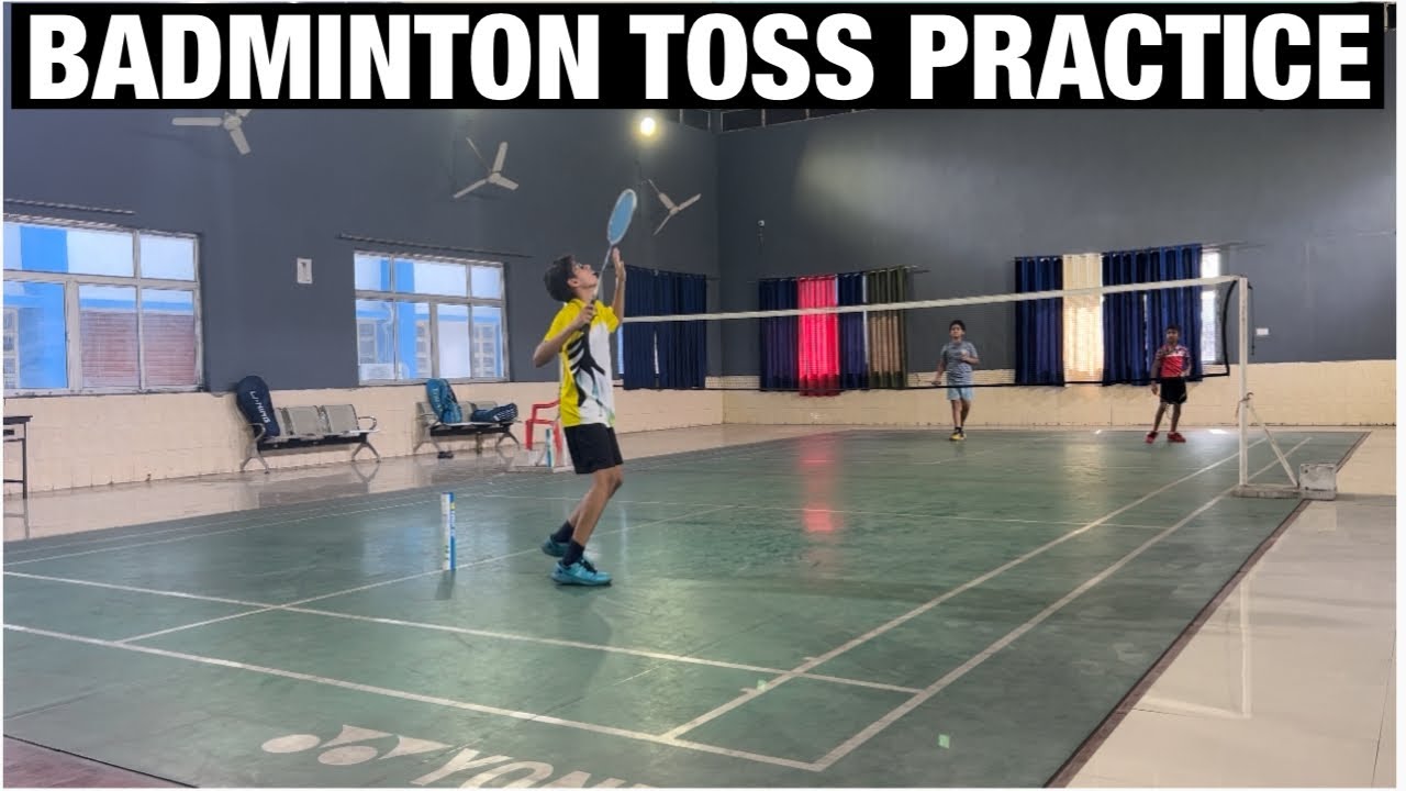 Badminton corner toss practice