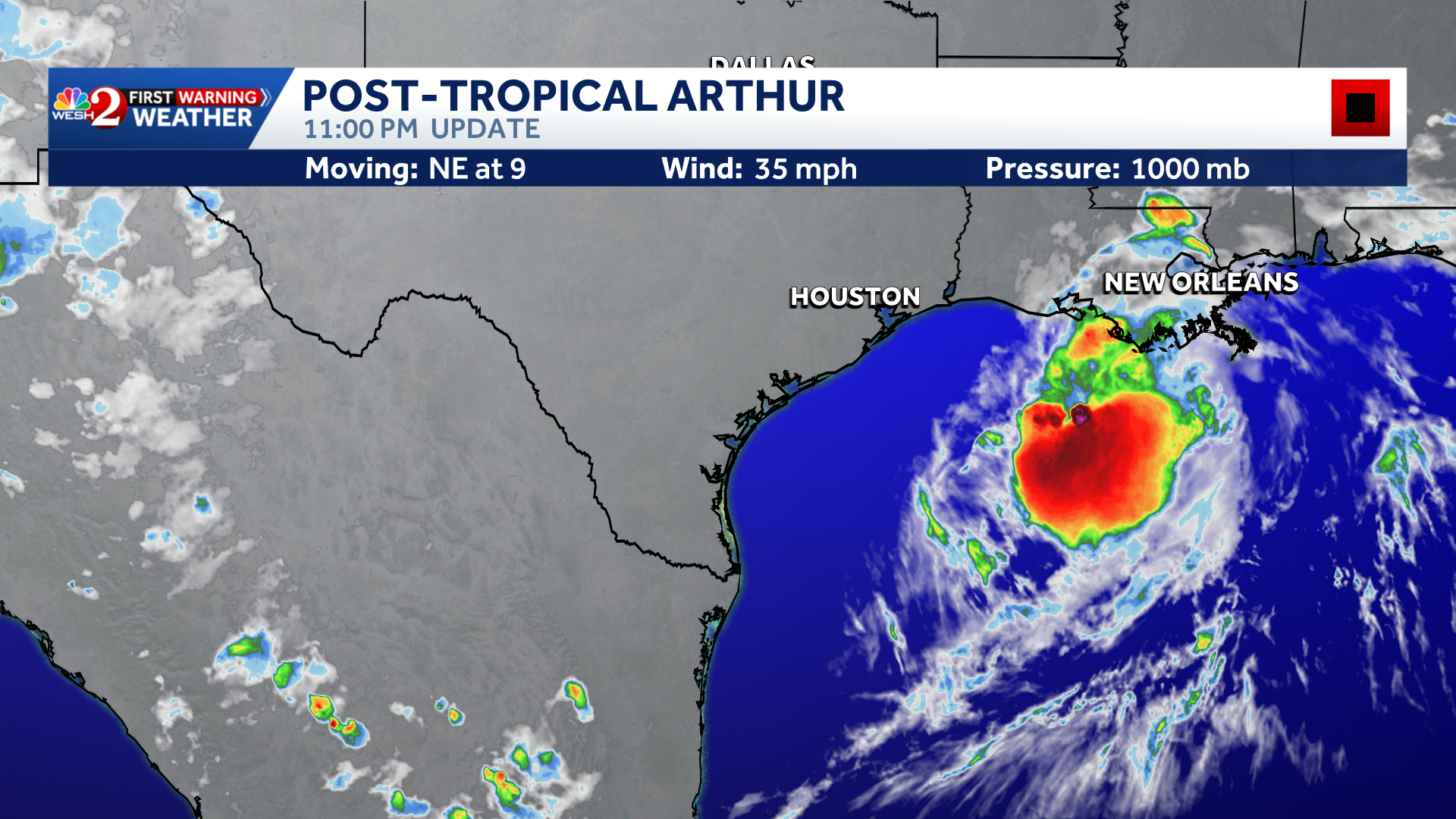 Tracking post-tropical cyclone Arthur: Latest maps, models and paths