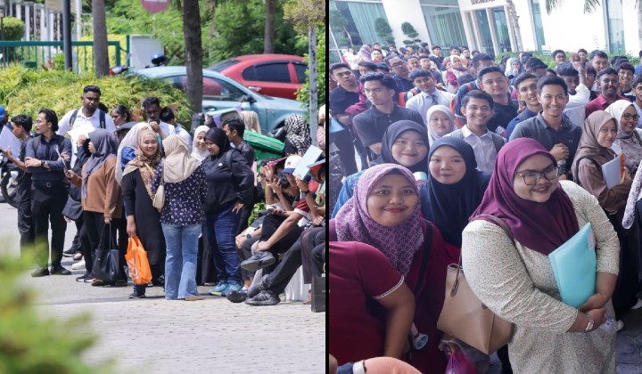 [Watch] Over 1,000 people queued two kilometres in the heat for up to ...
