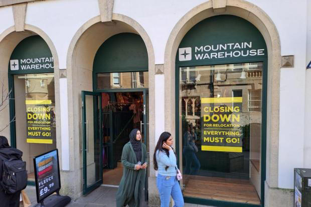 Mountain Warehouse opening date announcement for Oxford store