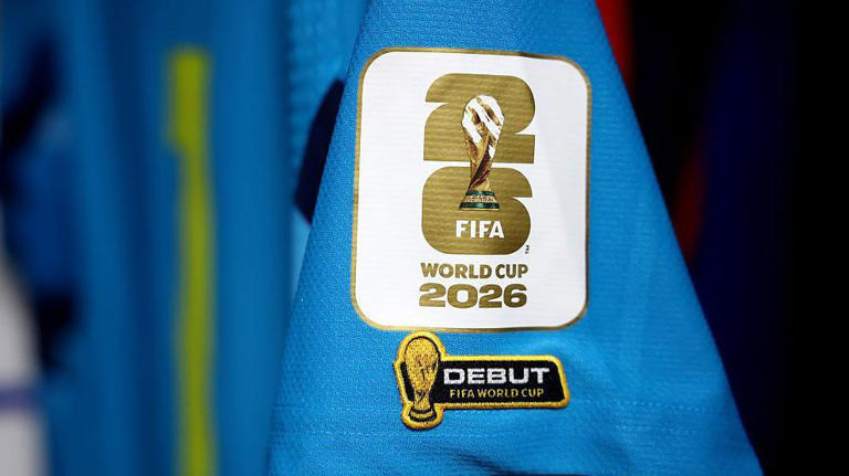 What are the patches on some shirts at the World Cup?