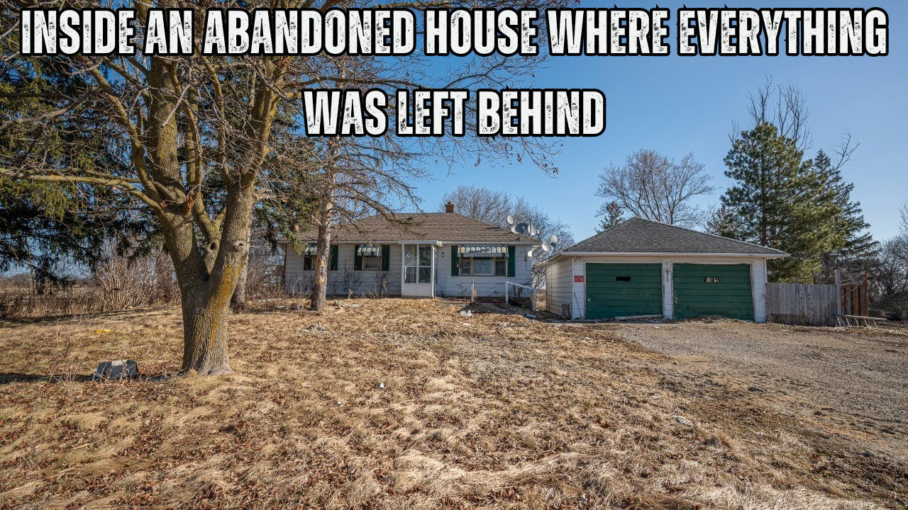 Inside an abandoned house where everything was left behind