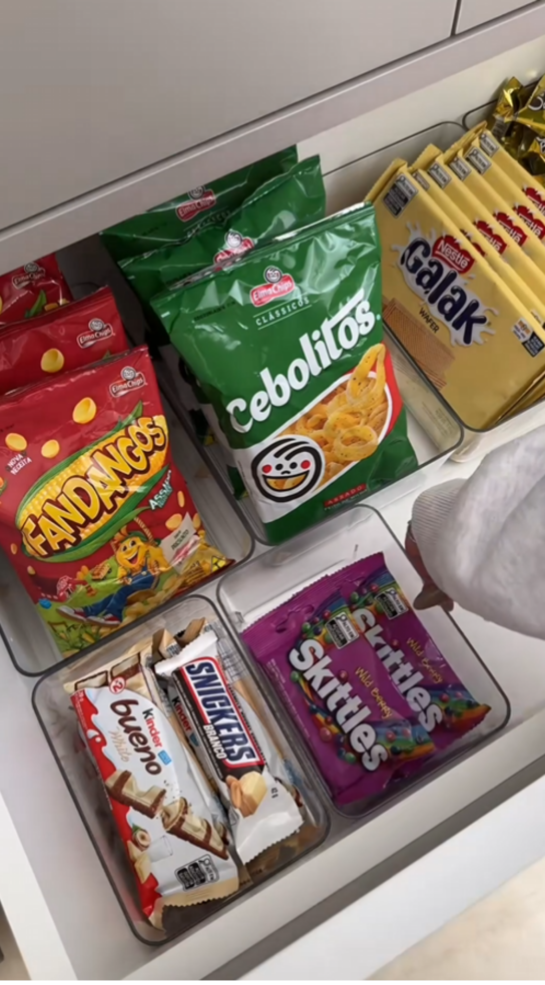 Snack restock that turns into a relaxing kitchen reset