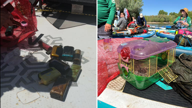 Vapes among 2,500 pounds of trash pulled from Salt River, raising ...