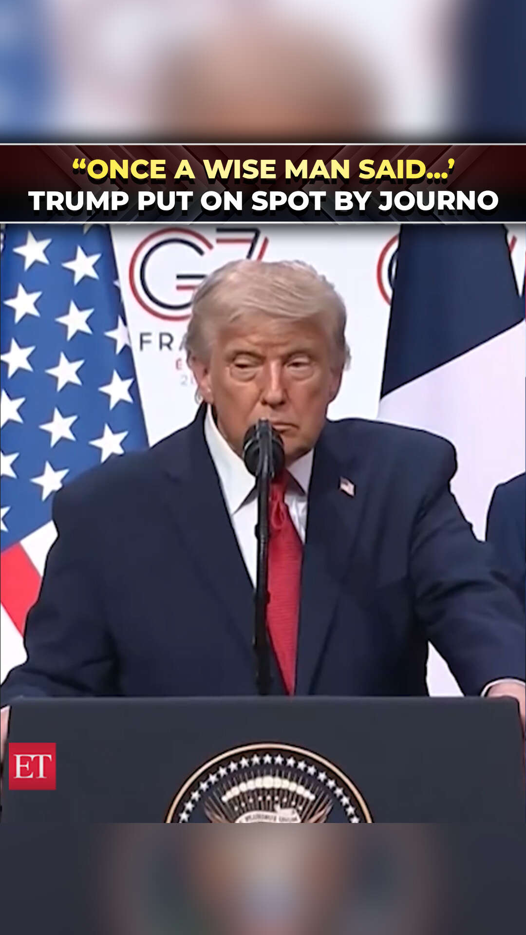 'Once a wise man said...' Trump put on spot by journo over Iran war ...