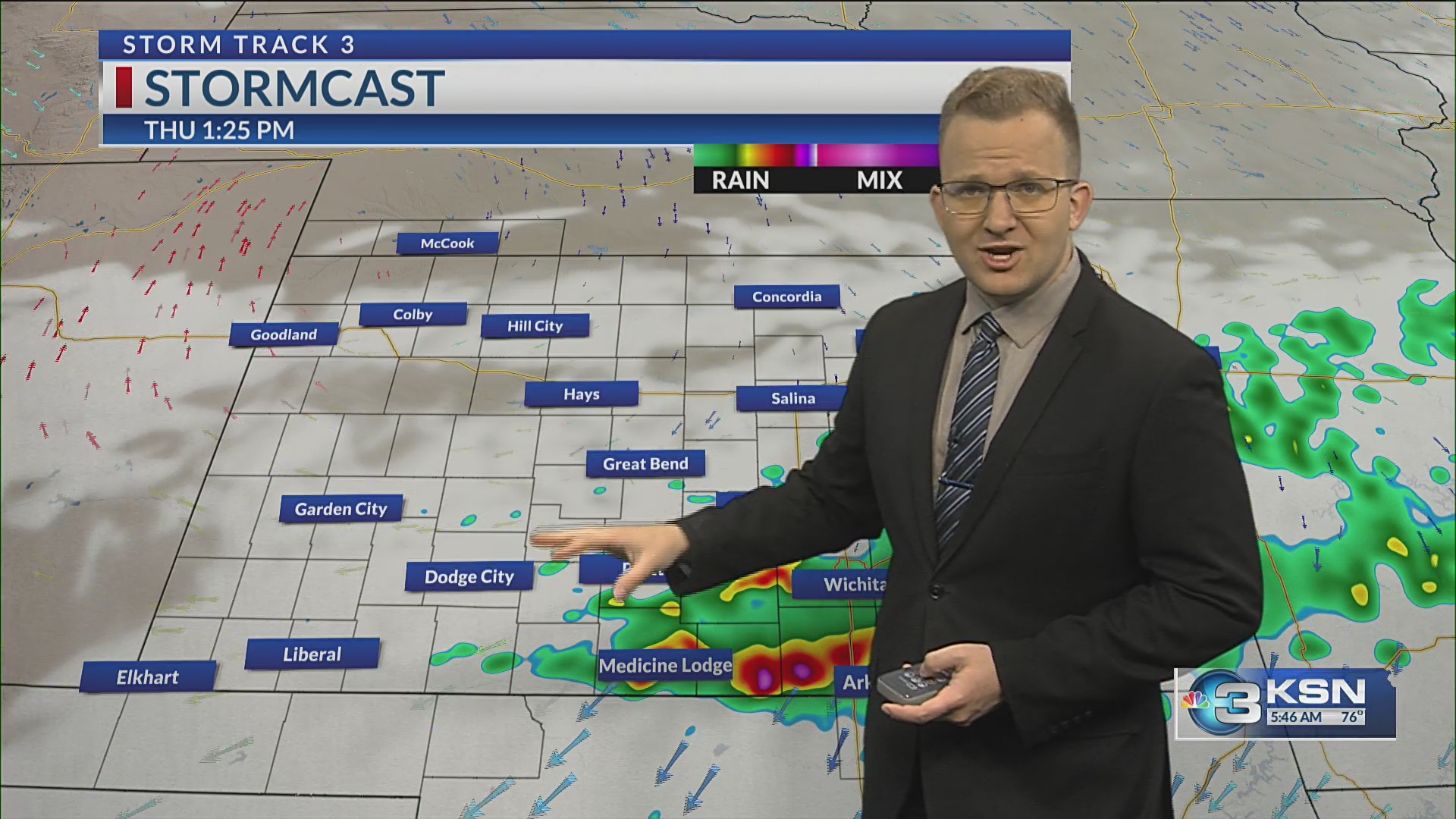 Storm Track 3 forecast: Cooler temps, rain and rumbles in southern Kansas