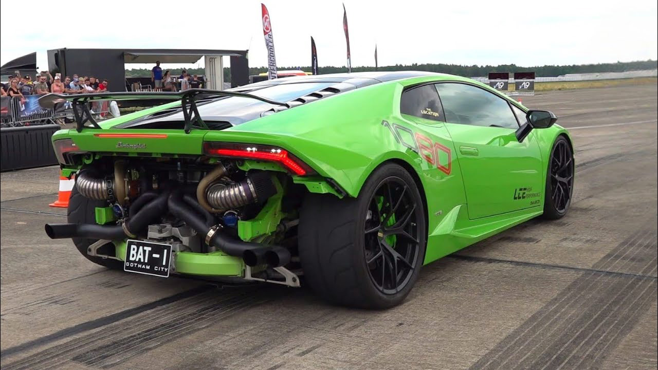 Una Lamborghini Huracan biturbo da 900 CV può battere tutto nel drag strip