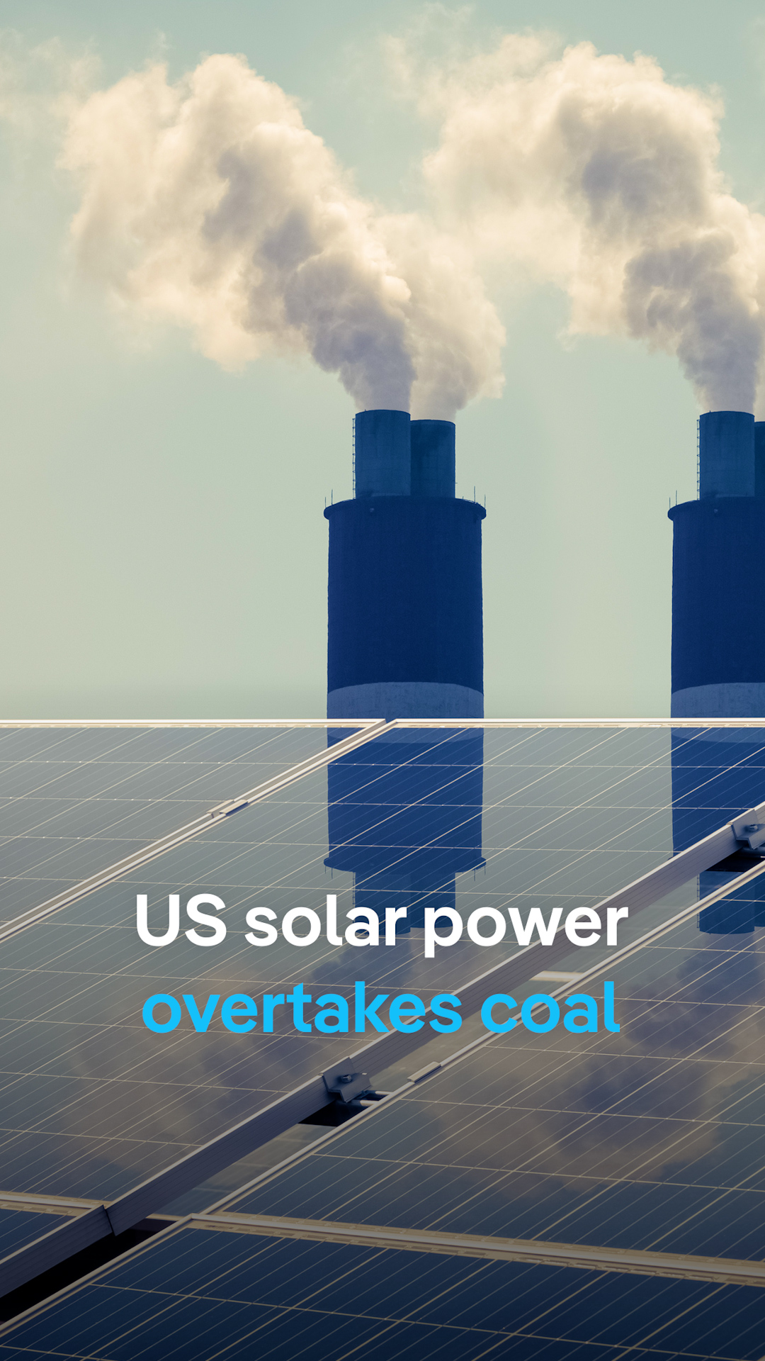 US solar power overtakes coal