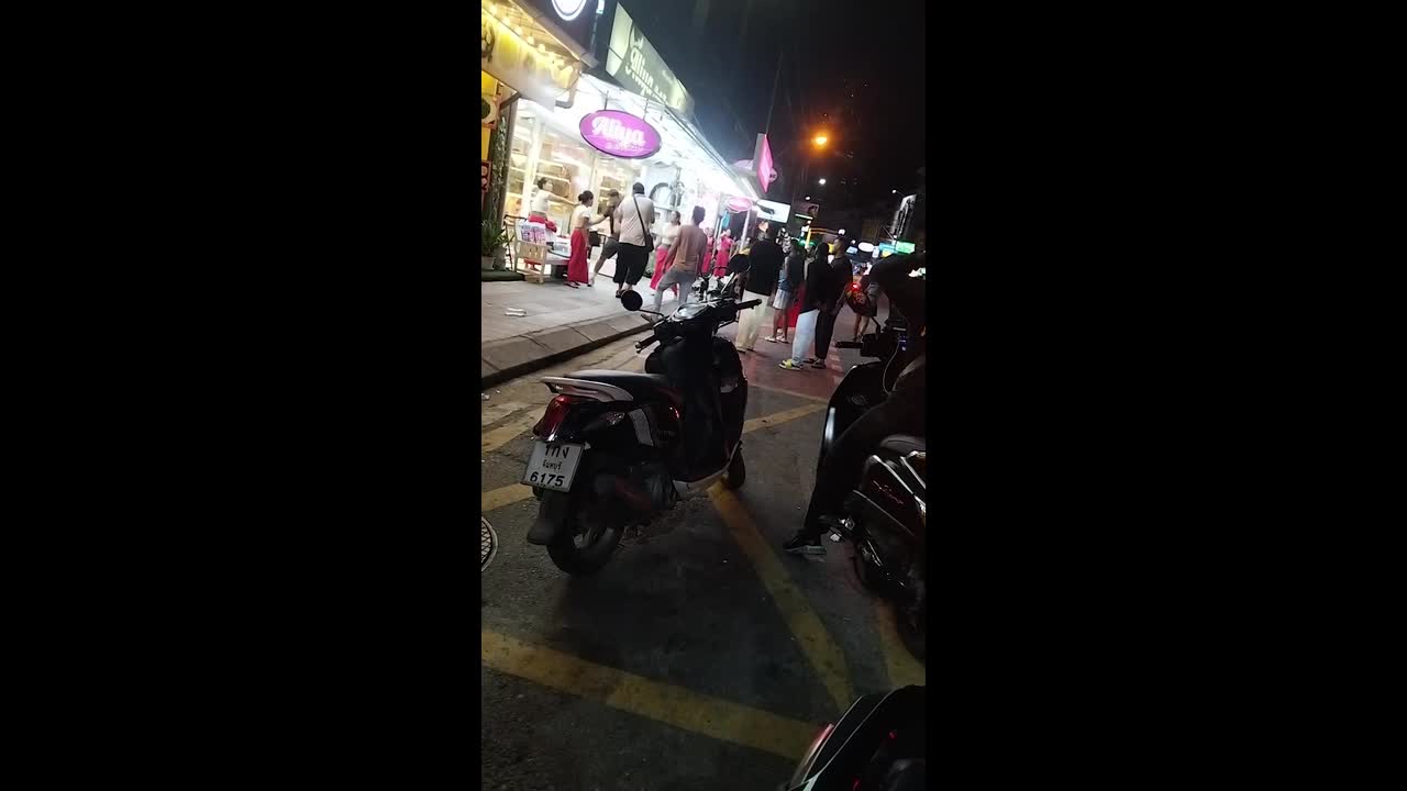 Indian and European tourists clash in front of massage shop