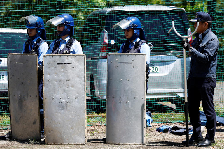 Man dressed up as bear 'attacks' Japan school in bizarre safety drill