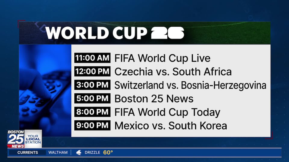 2026 FIFA World Cup today: Watch a triple-header of matches on Boston ...