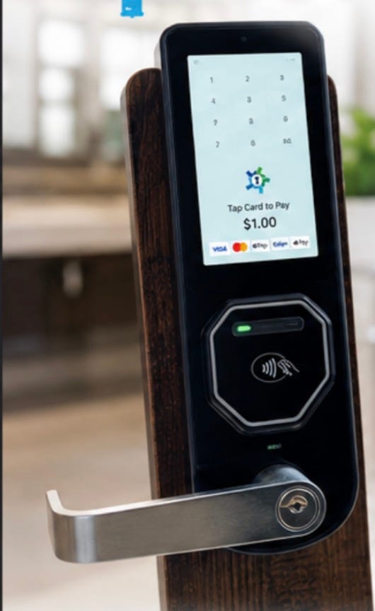 Using some restrooms costs money. How it works and why businesses use them