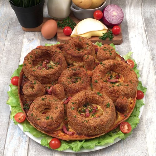 Crunchy cheese pie