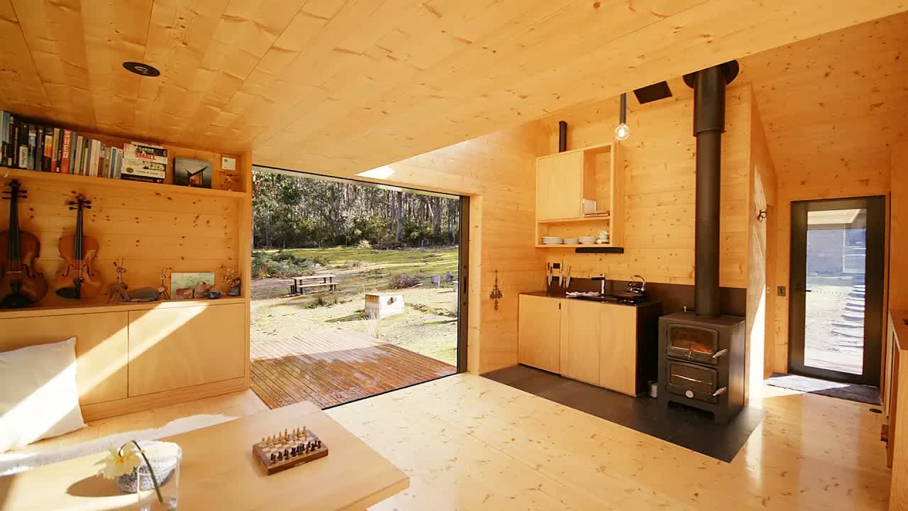 This off-grid cabin sits on a remote island far from everything