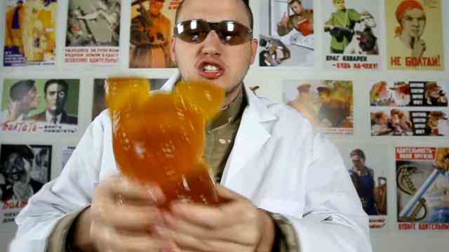 The fridge closed, the liquor worked, and the gummy bear came back ...