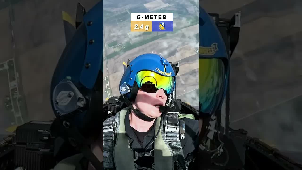 Pulling 7Gs in an F-18 fighter jet