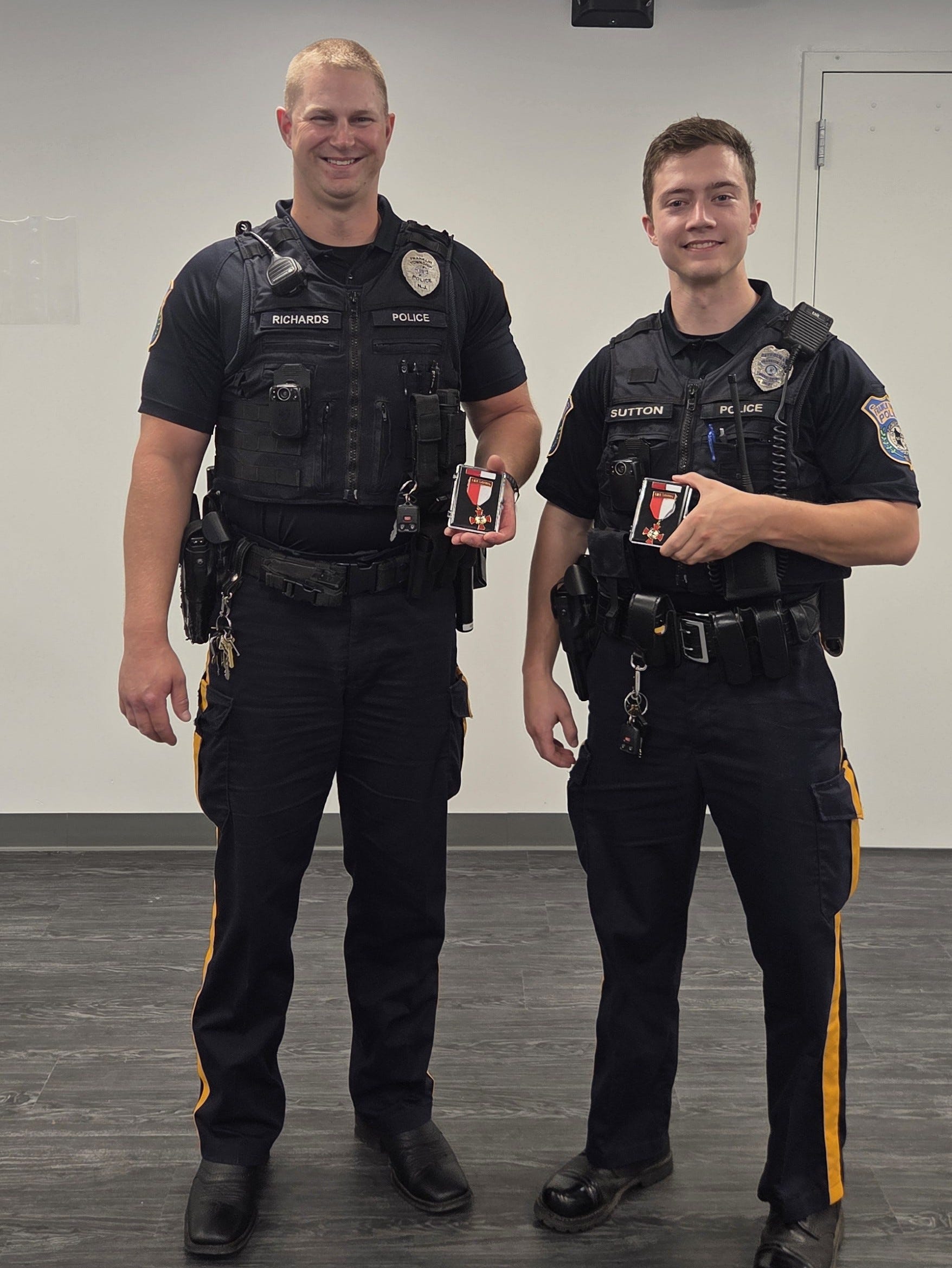 2 Franklin officers credited with saving infant, driver