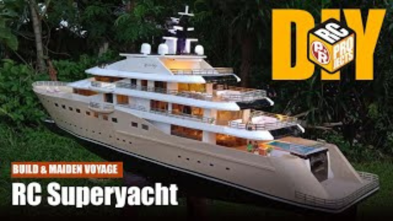 Making big RC yacht boat with foam