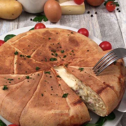 Crepe omelet