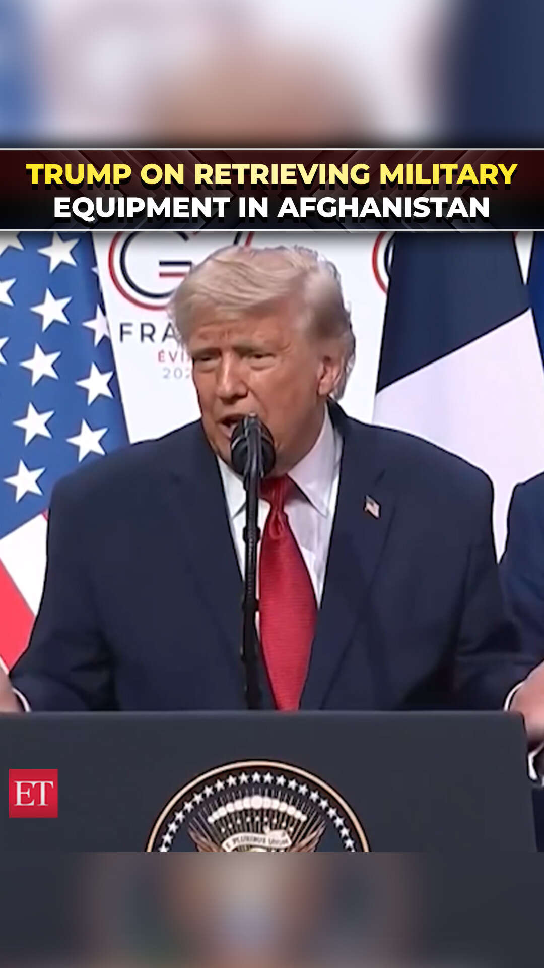 Trump claims US can retrieve military equipment left behind in Afghanistan