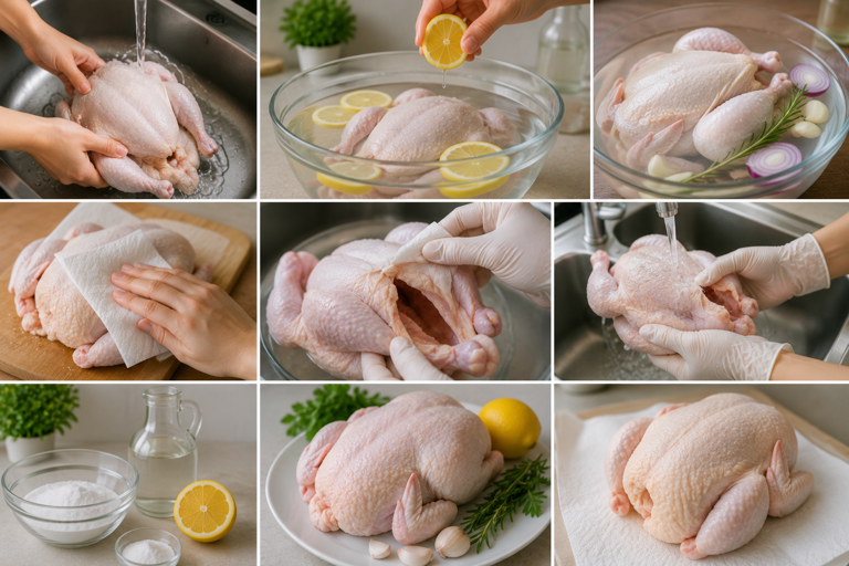 Come pulire il pollo ed eliminare l’odore