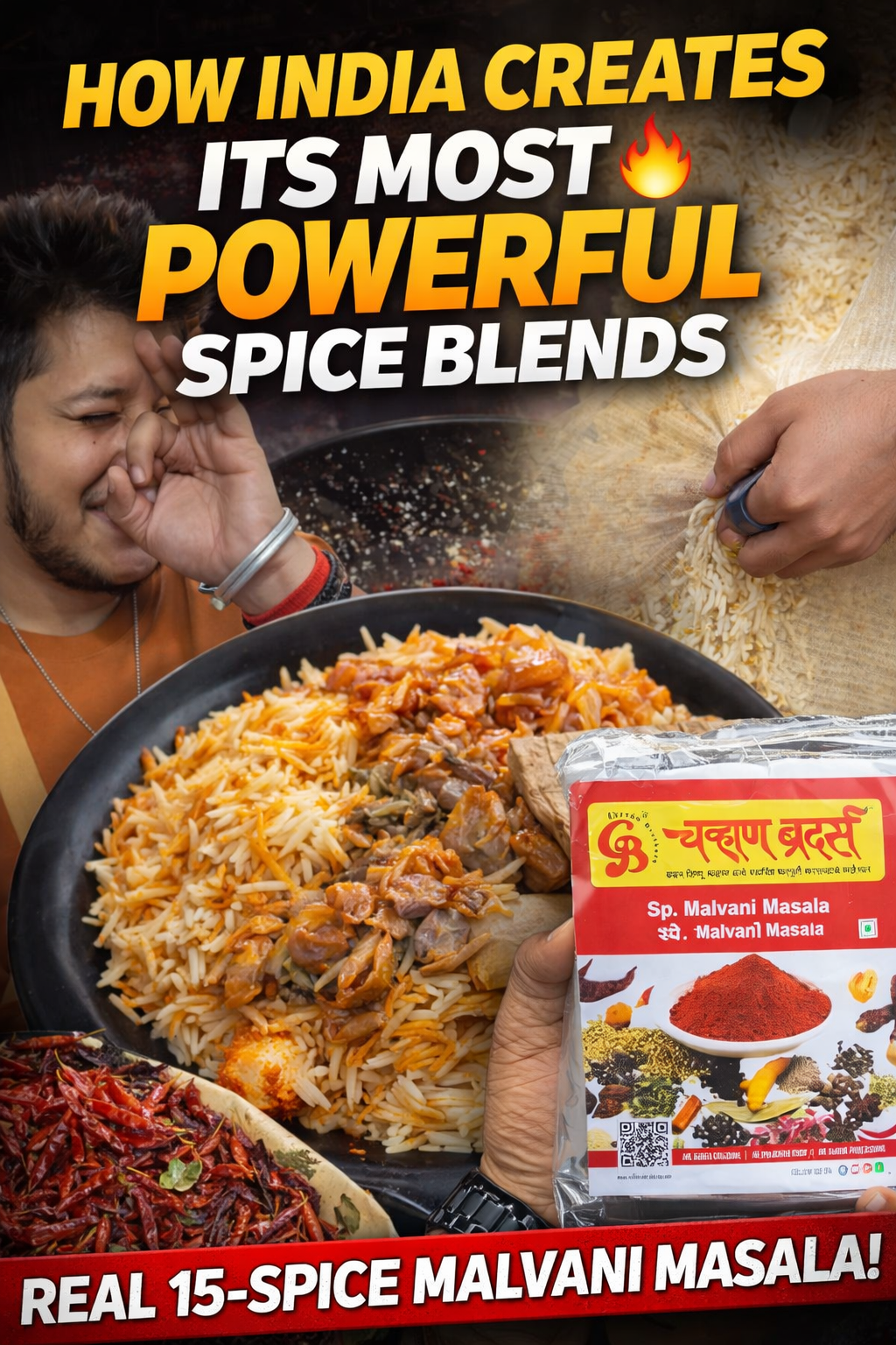 How Indian spices are made 😍 ️ Traditional Indian spices making ...