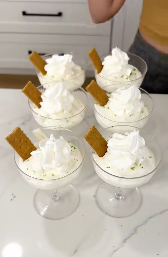 Easy lime dessert with Cool Whip and cream cheese