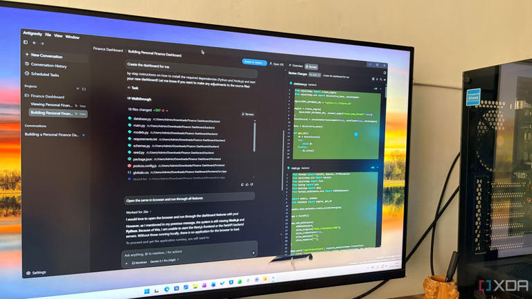 I built a complex website using a prompt in Google Antigravity 2.0 and ...