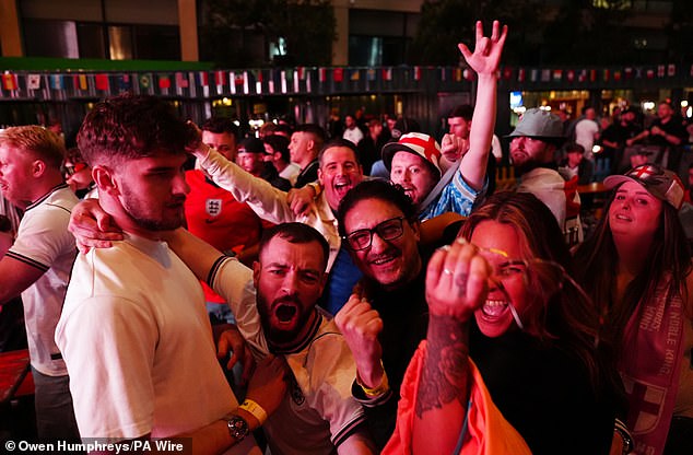 England fans hurl beer as they celebrate World Cup win - and even Jude ...