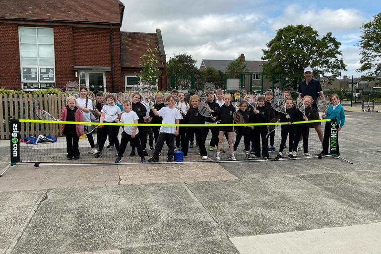 Tennis is a hit with students as Alnwick Tennis Club serve up the goods