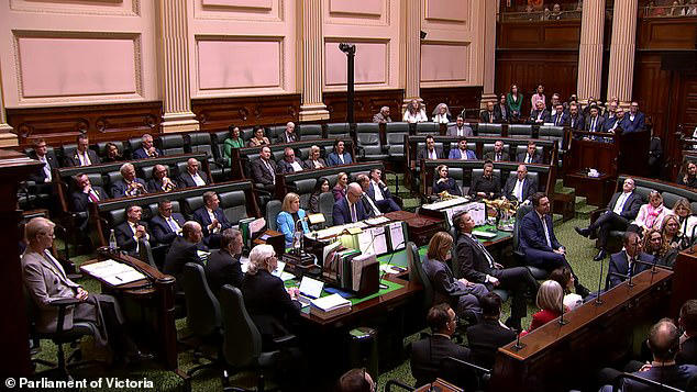 Sombre-looking Dan Andrews makes his first public appearance in months ...