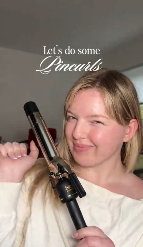 Let's do pin curls hair styling tutorial