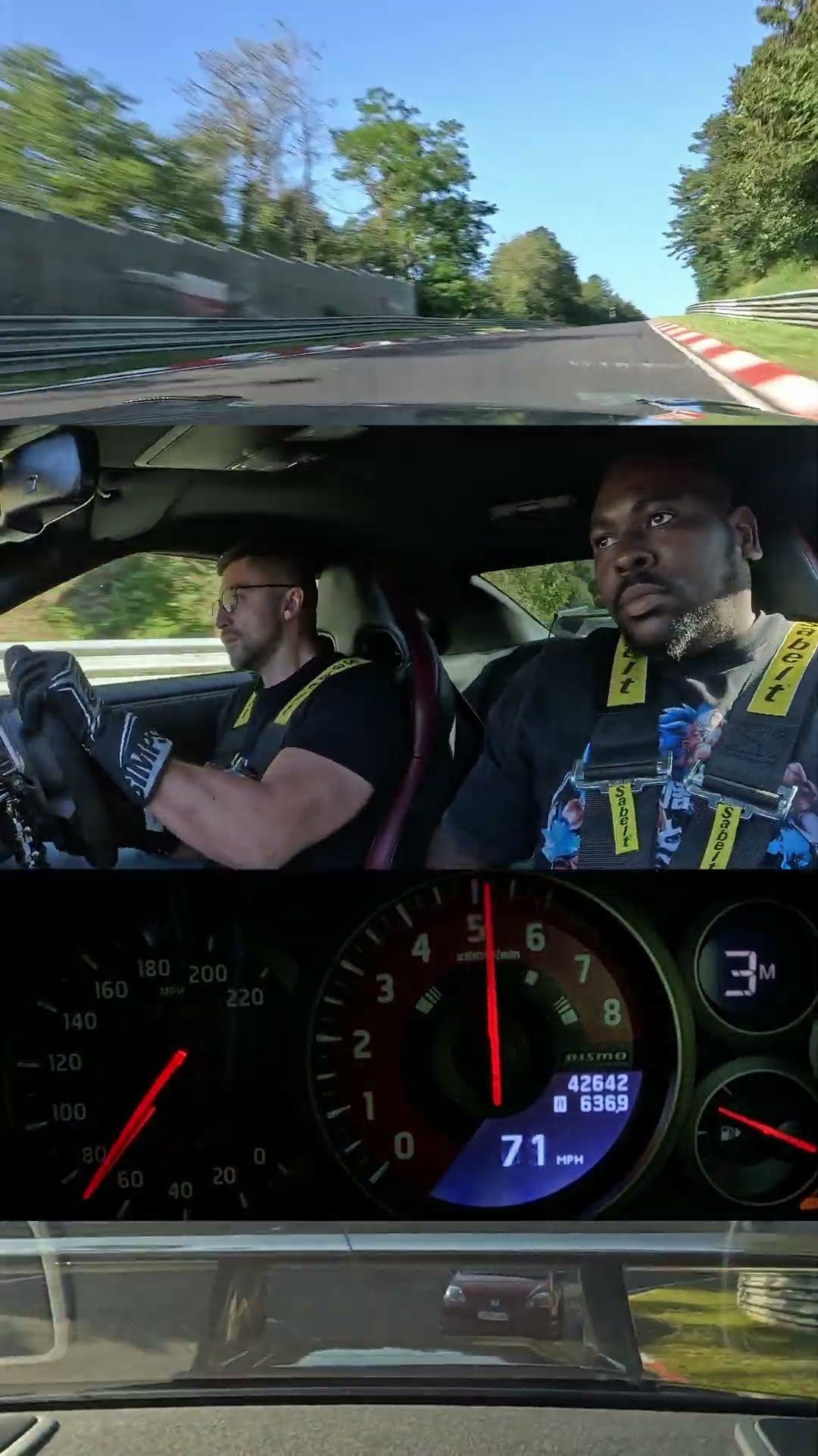 Nissan R35 GT-R blasts through the track!