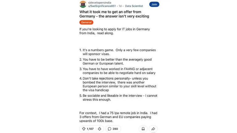 Techie shares 5 secrets to land high-paying IT jobs in Germany: 'It's a ...