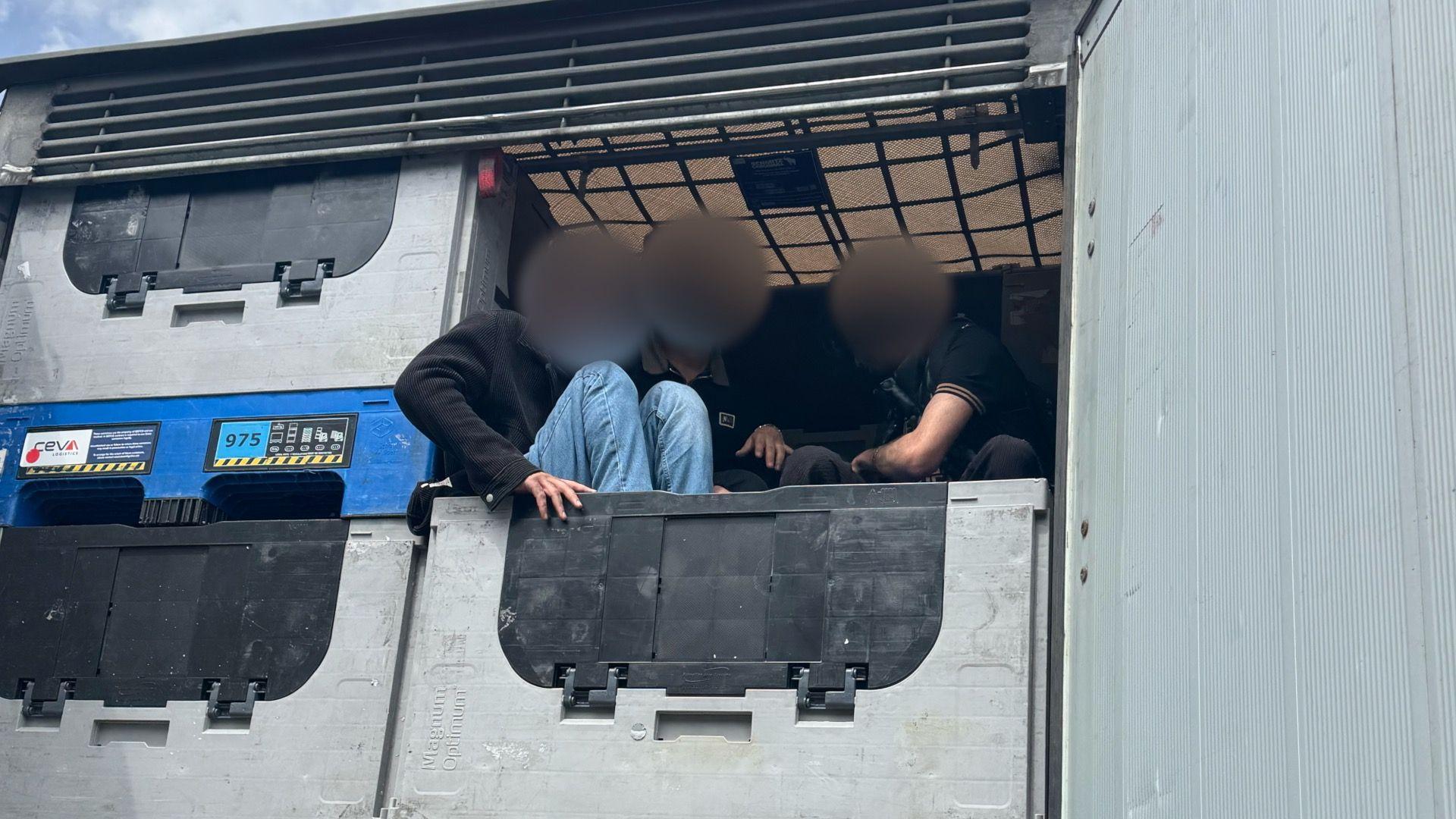 Lorry driver 'stressed' after migrants found