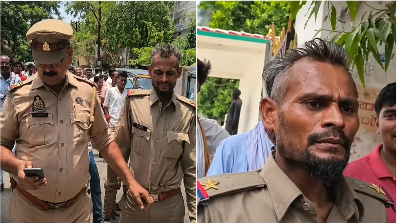 Watch: Man posing as police sub-inspector detained in Mirzapur, uniform ...