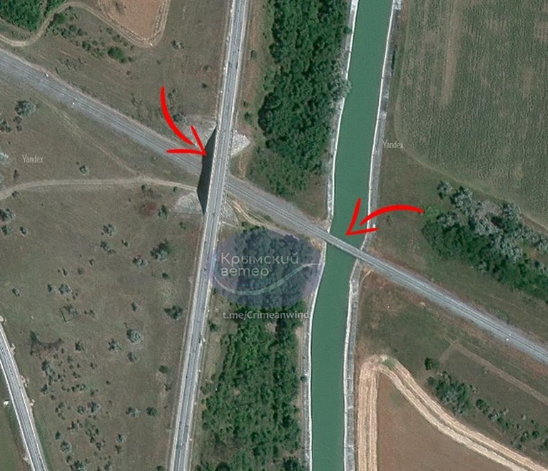 Drone strike hits key railway bridge in Crimea