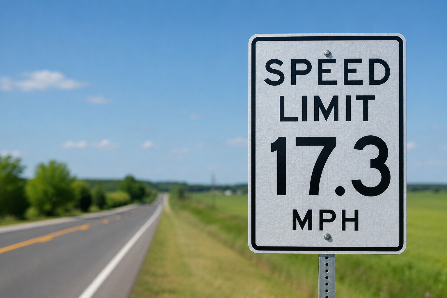 If you see a decimal point on a speed limit sign, here's what you should do